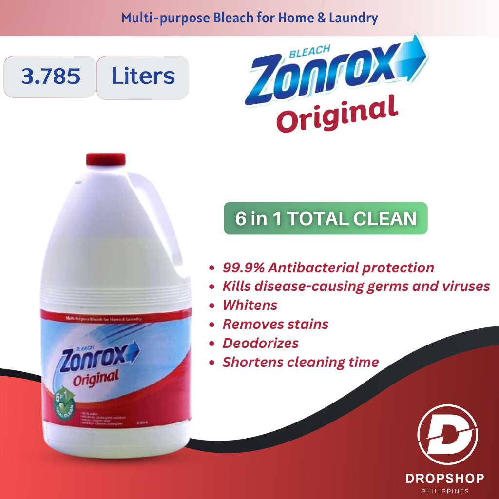 DP Zonrox Bleach Original Multi-Purpose Bleach for Home and Laundry 3. ...