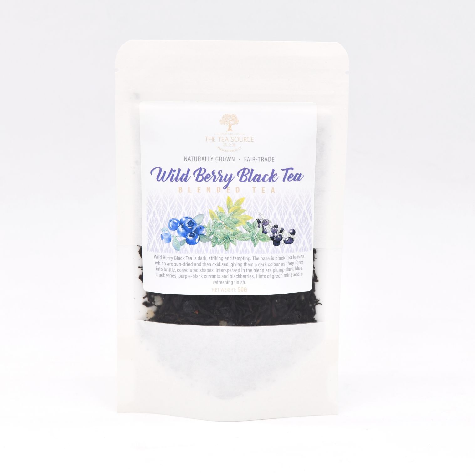 Wild Berry Black Tea | Blended with Black Tea | in Zip Pouch | Tea ...