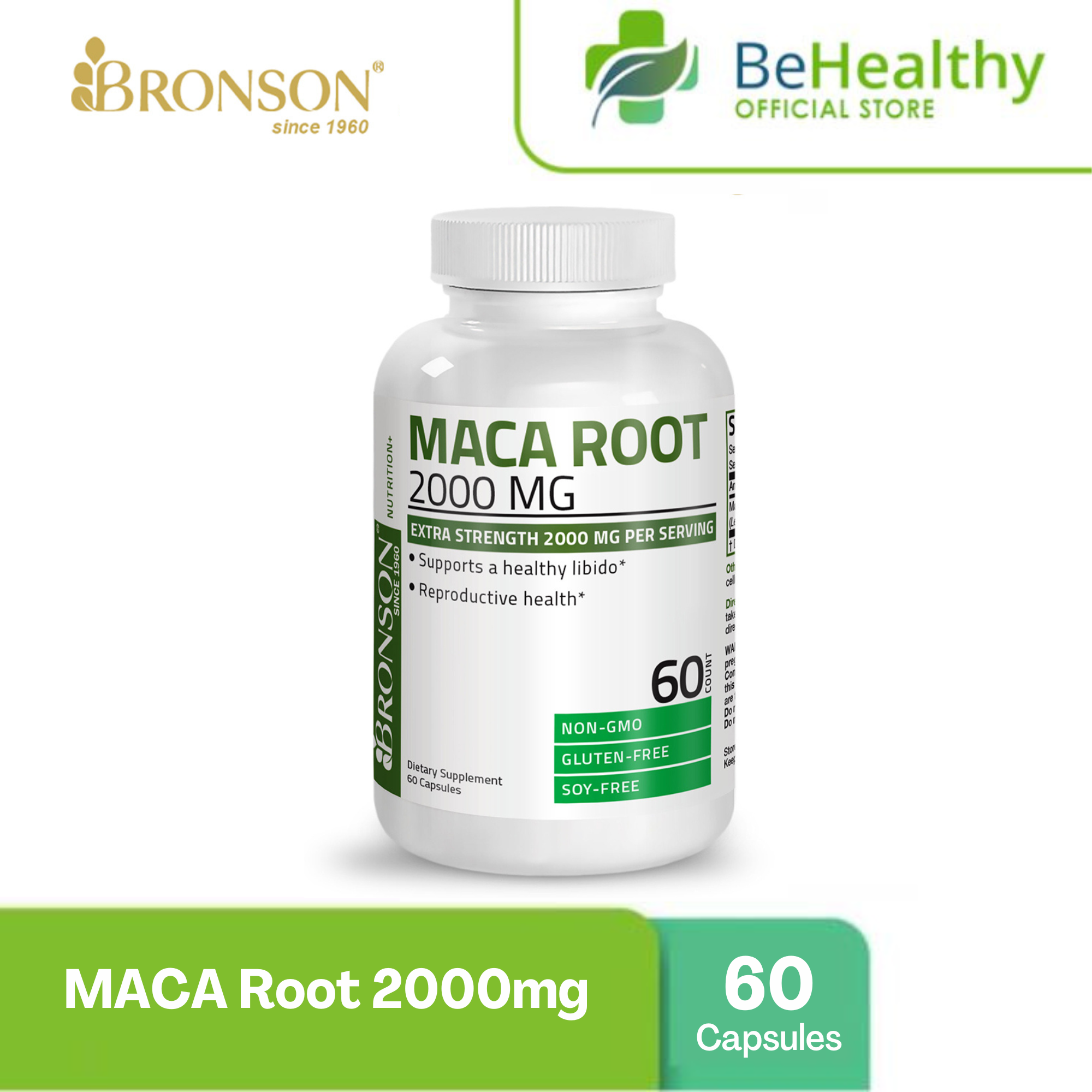 Bronson Maca Root 2000mg (60 Capsules) | Lazada PH