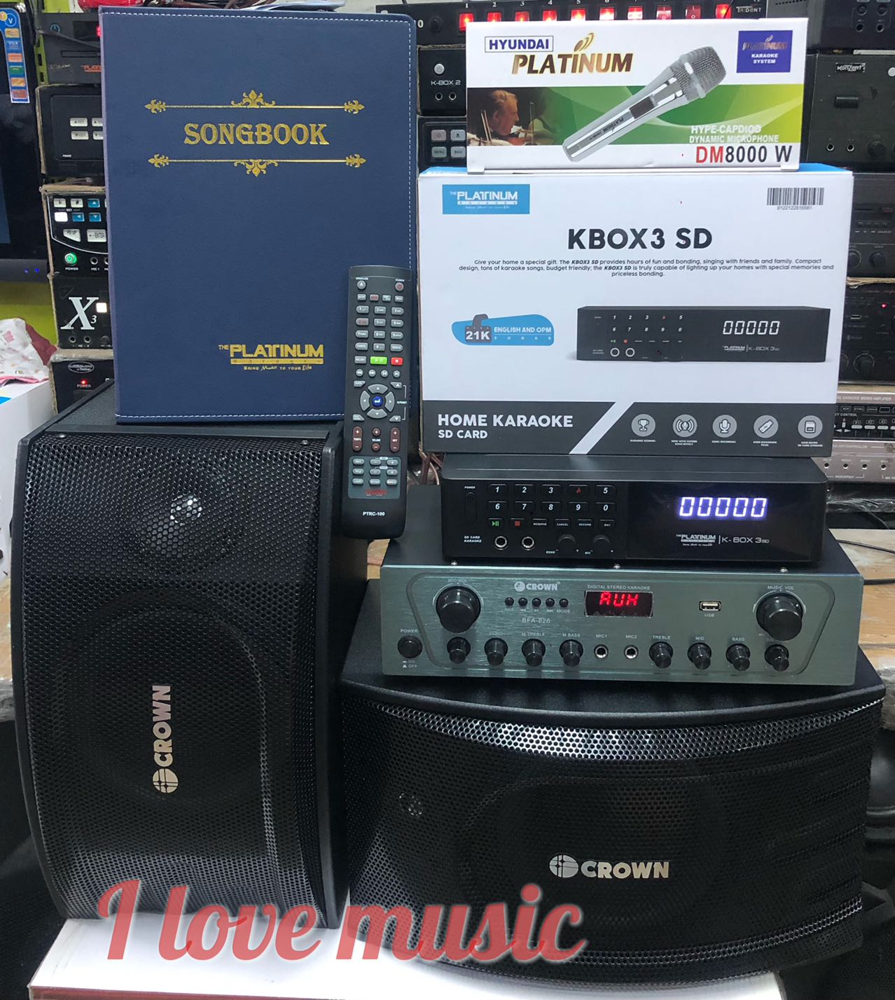 Videoke Complete Bundle Amplifier and Speaker HV208s with Platinum ...