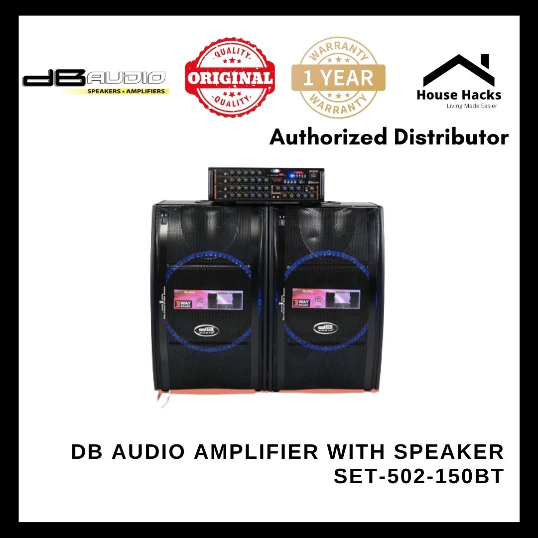 DB Audio Amplifier with Speaker SET-502-150BT (House Hacks) | Lazada PH