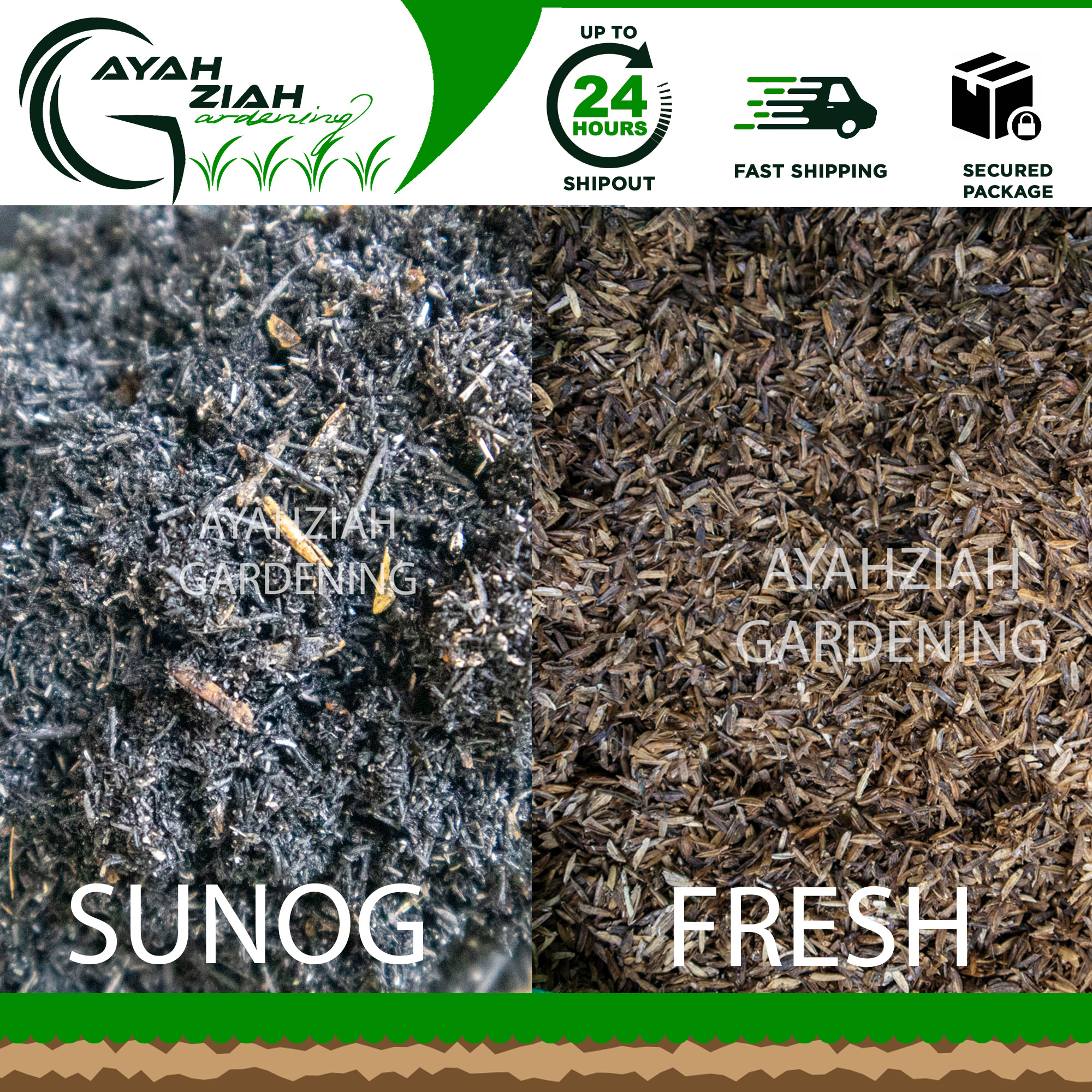 ( CRH | FRH ) Carbonized Rice Hull / Fresh Rice Hull Best for Gardening ...