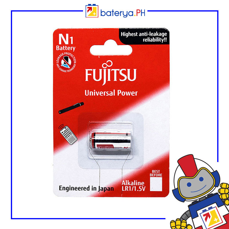 Fujitsu Alkaline Battery LR1 Size N 1.5VLR1, MN9100, E90, 910A, AM5 ...
