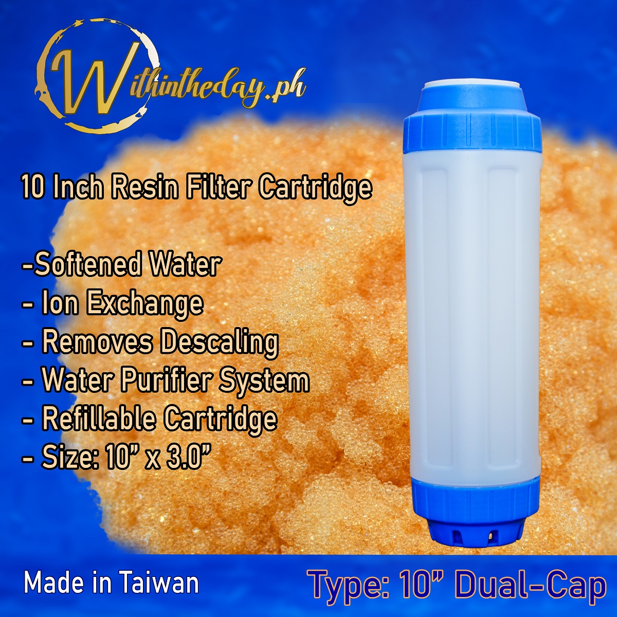 Resin Filter Water Softener 10x2.75 inch ( Megafresh ) Purifier ...