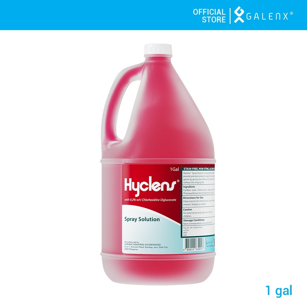 Hyclens Spray Solution 0.2 Chlorhexidine digluconate 1 Liter and 1 ...