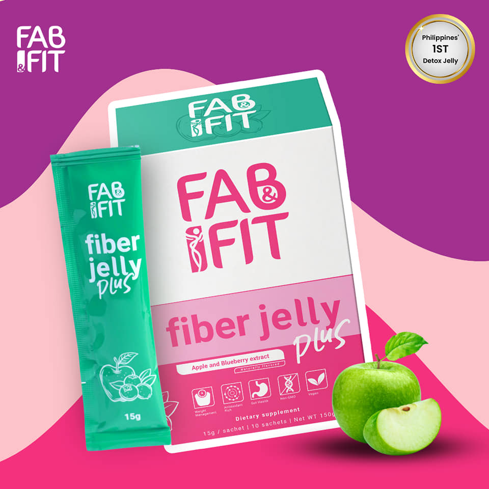 Fab & Fit Fiber Jelly 100% Original 1 box (10 sachets) | Lazada PH