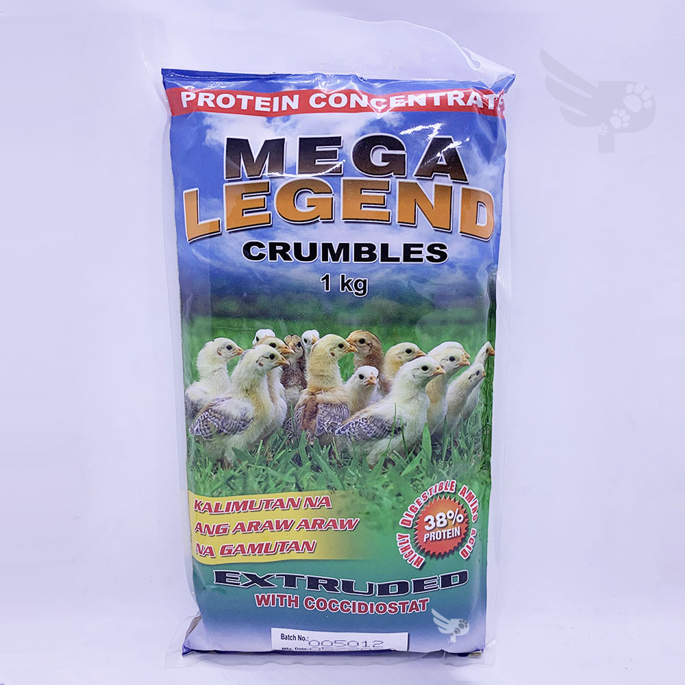 MEGA LEGEND CRUMBLES 1kg – EXCELLENCE - 1 KG - Feeds For Gamefowls ...