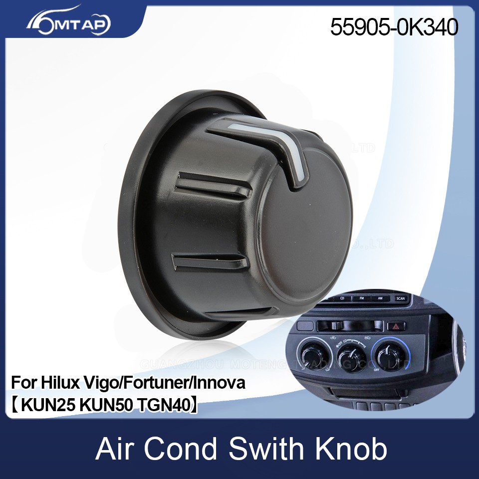 MTAP Air Cond Switch Knob For Hilux Vigo 2012-2016 Knob Heater control Panel Button For Toyota ...