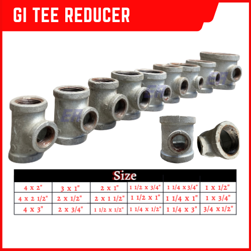 MECH TEE REDUCER GI FITTINGS GALVANIZED IRON | Lazada PH
