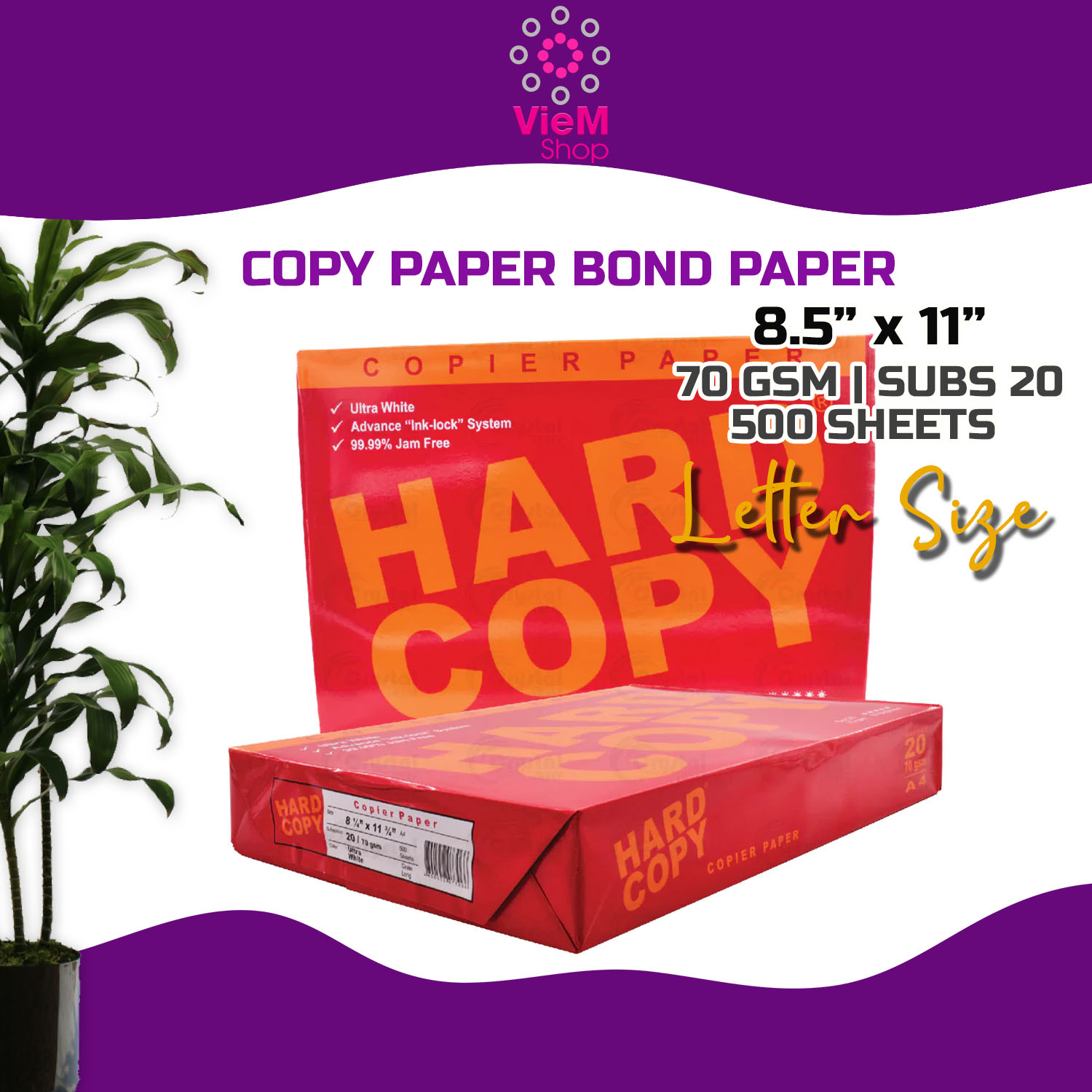 SHORT BOND PAPER LETTER SIZE BONDPAPER 8.5" x 11" Substance 20/70 GSM ...