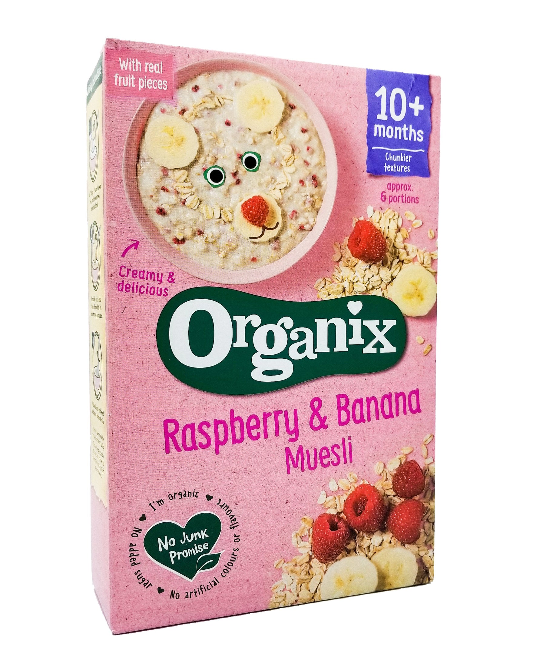 Organix Baby Food 10+ months - Raspberry & Banana Muesli (200g) | Lazada PH