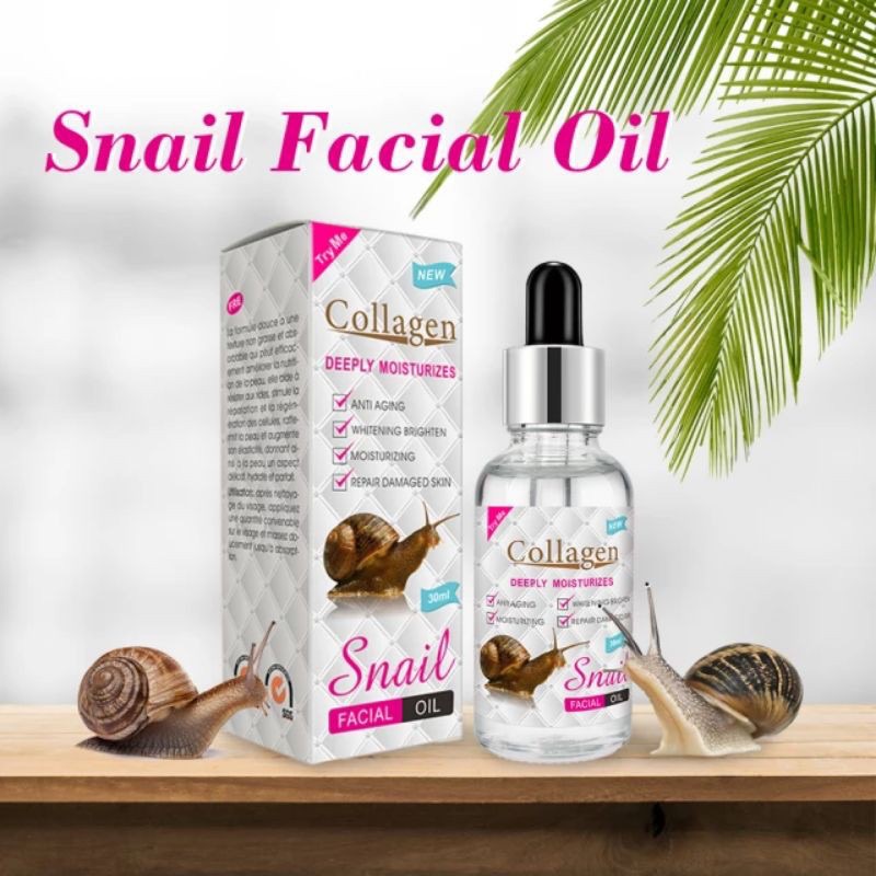 Collagen Snail Facial Oil 30ml Skin whitening Scar repair | Lazada PH