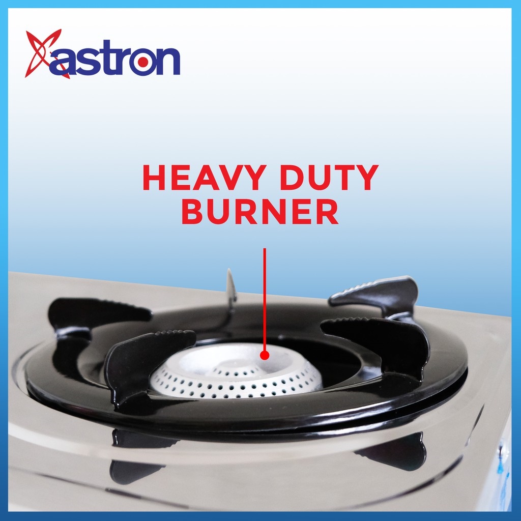 Astron GS-288 Heavy Duty Double Burner Gas Stove Stainless Body | Lazada PH