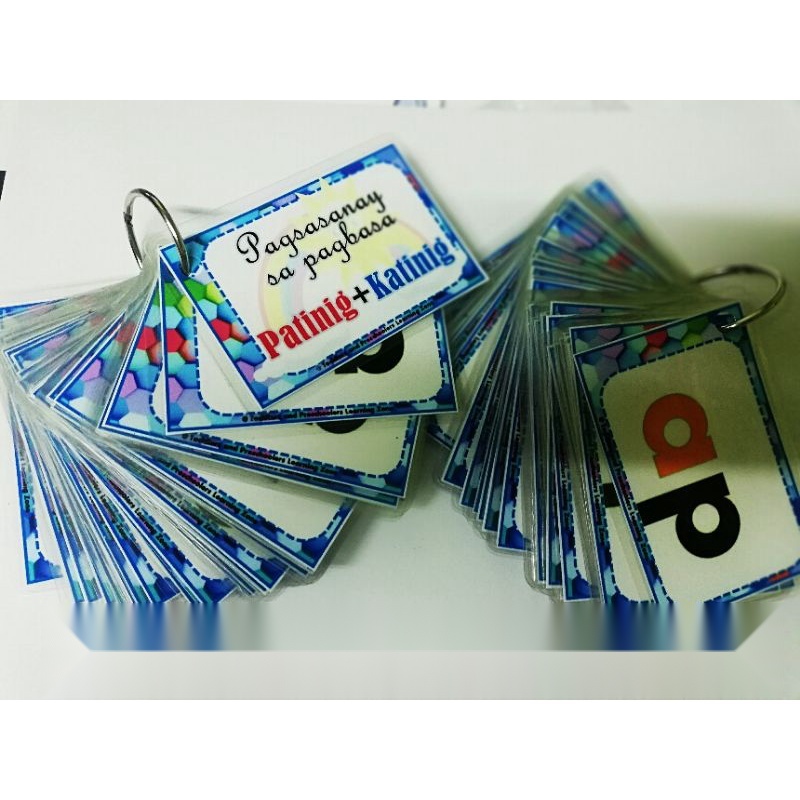 Abakada patinig+katinig / Pagsasanay sa pagbasa/ 96 cards/ Front ...