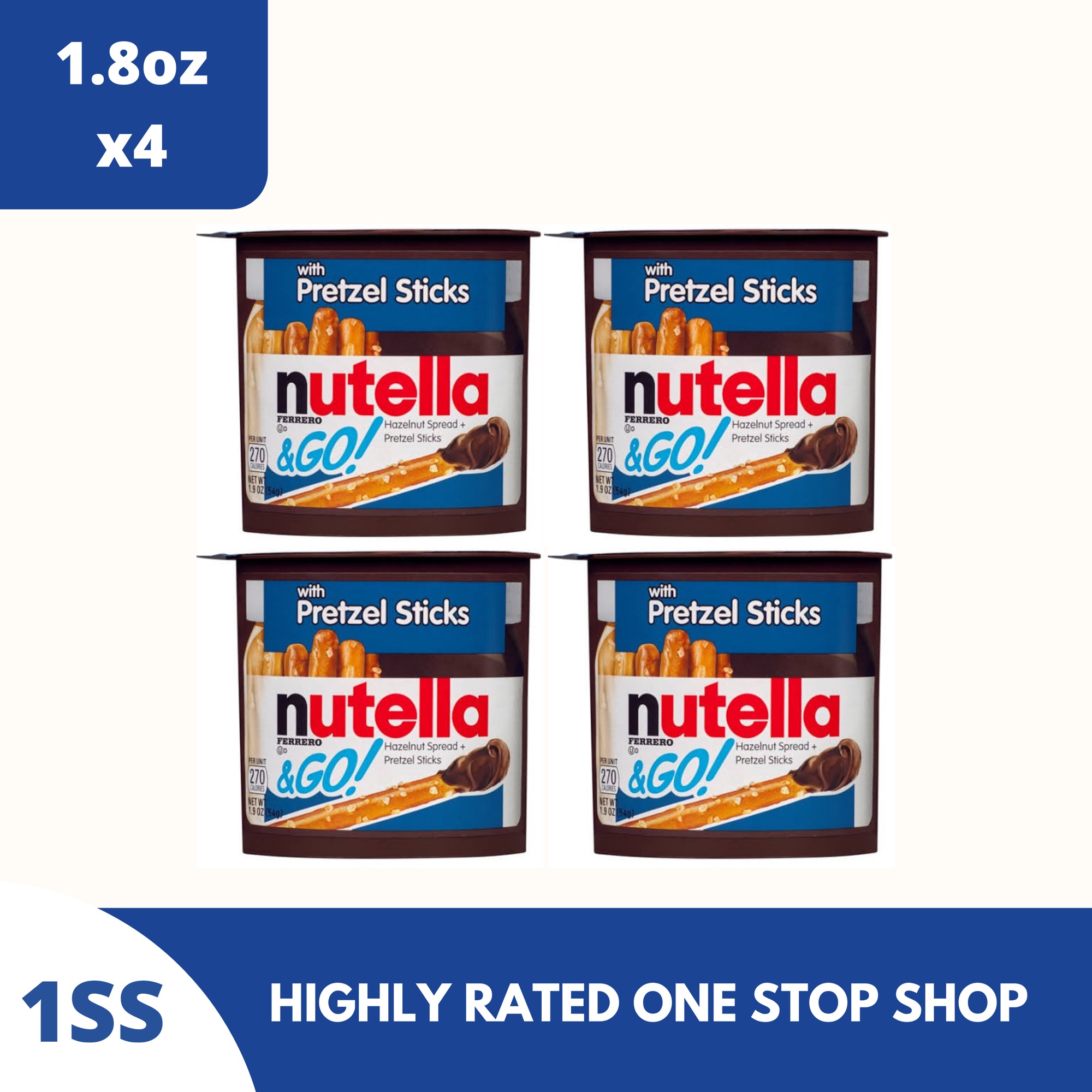 Nutella Go Snack Packs with Pretzel Sticks, 1.8 oz | Lazada PH