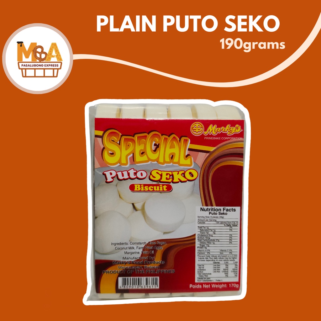 MARKYS ORIGINAL PUTO SEKO (18 PIECES PER PACK) (190 GRAMS) | Lazada PH