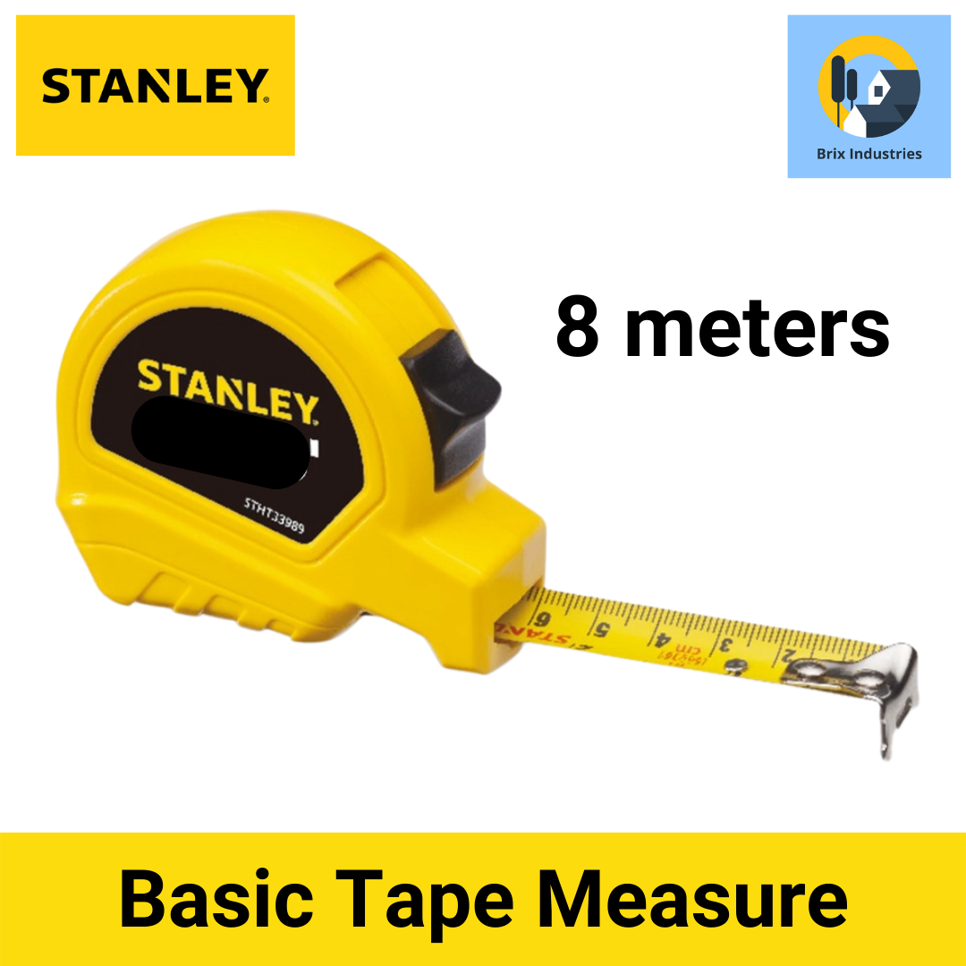 Stanley Basic Tape Measure 5 Meters or 8 Meters STHT33989 STHT33994 ...
