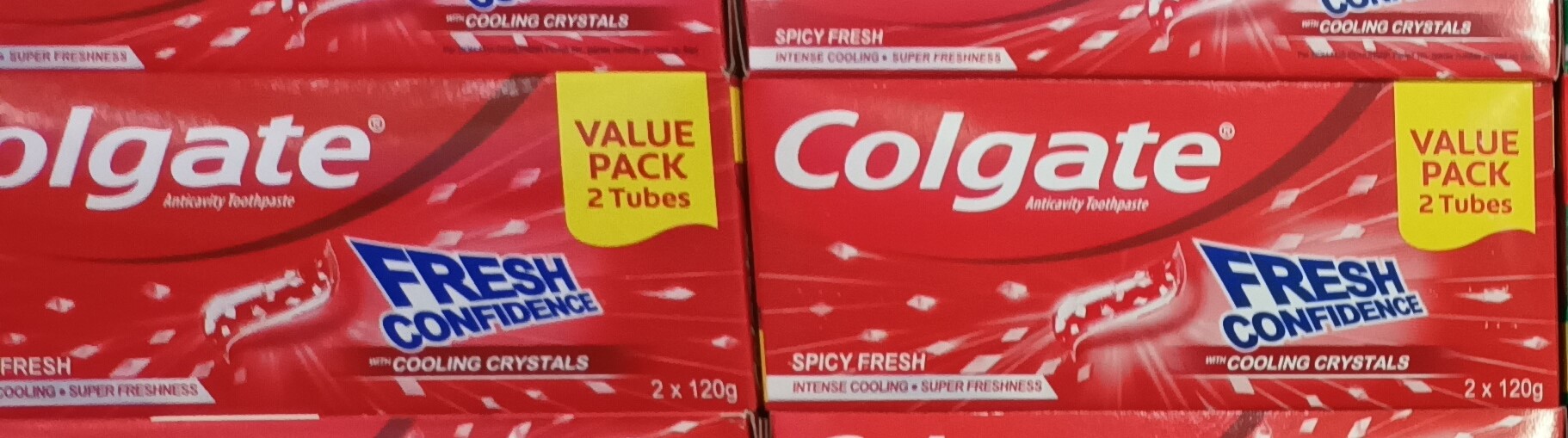 Colgate Toothpaste Cooling Crystals Value Pack 2 Tubes 120 grams ...