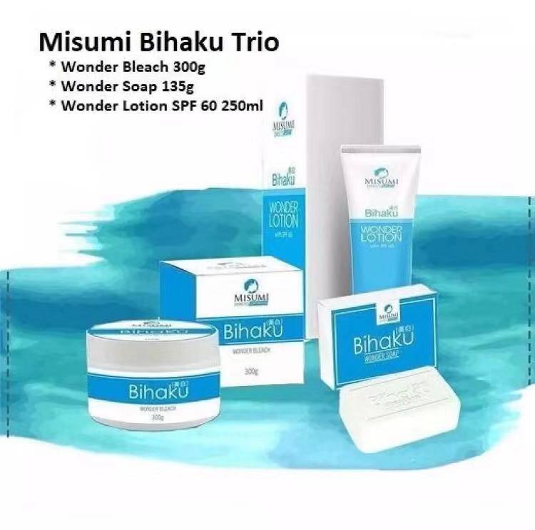 Rainy day (3in1) Misumi Bihaku (Wonder Bleach, Wonder Soap and Wonder Lotion) | Lazada PH