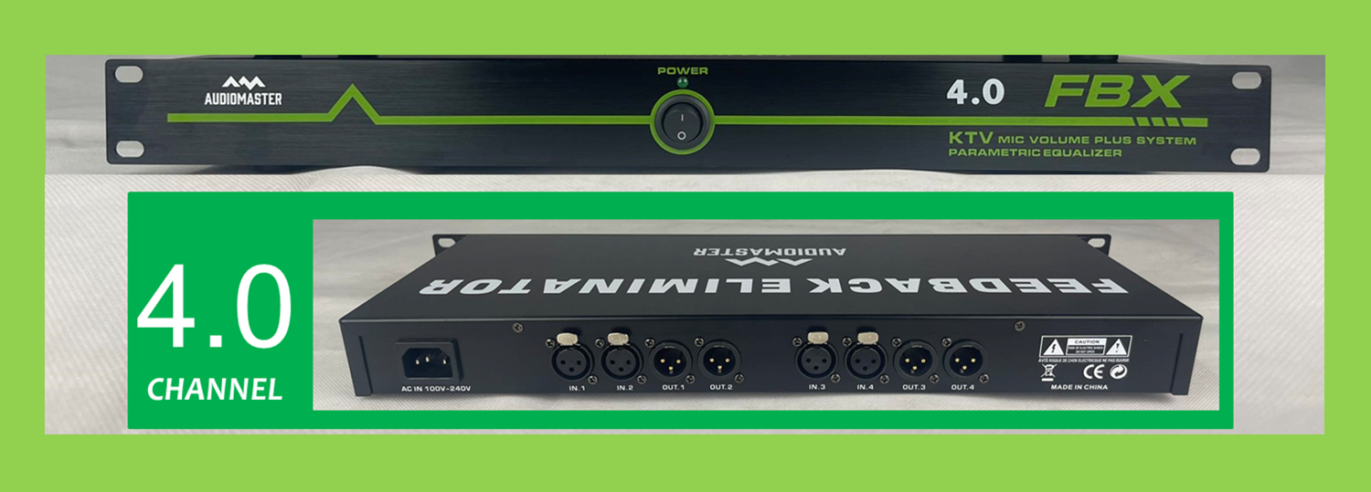 Audiomaster feedback eliminator suppressor destroyer FBX 2.0 FBX 4.0 audio system processor ...