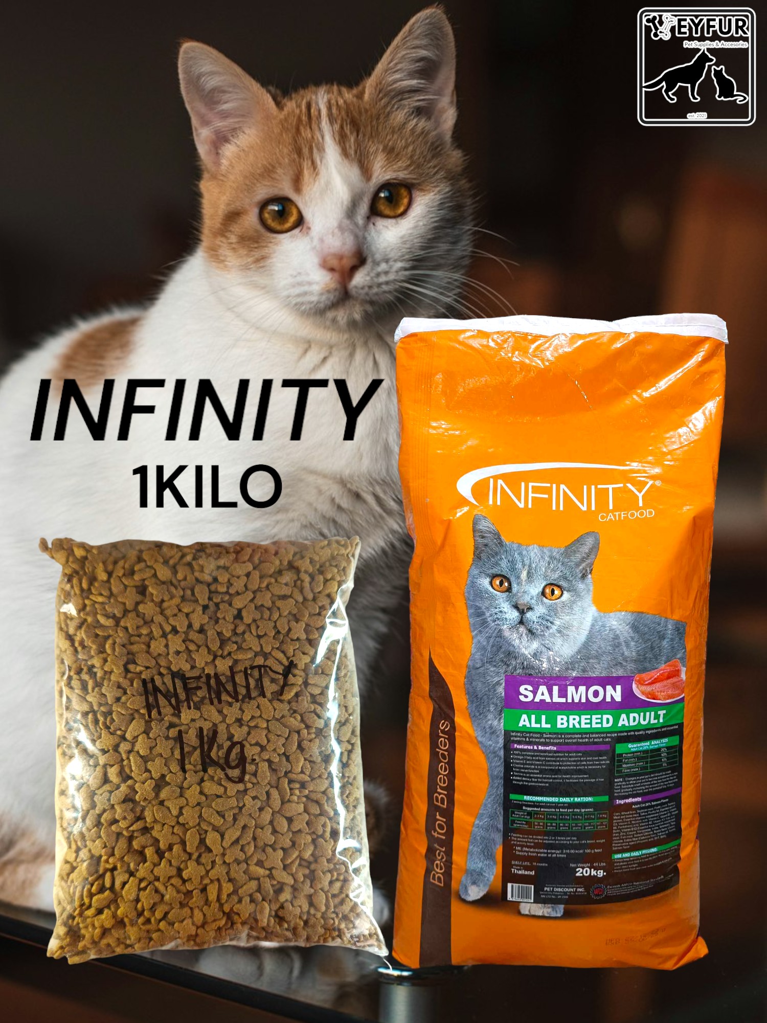 Infinity Cat Food (Salmon) All Breed Adult | Lazada PH