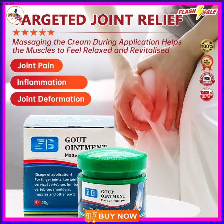 GOUT OINTMENT TREATMENT CREAM NATURAL HERBAL MEDICINE ARTHRITIS RAYUMA ...