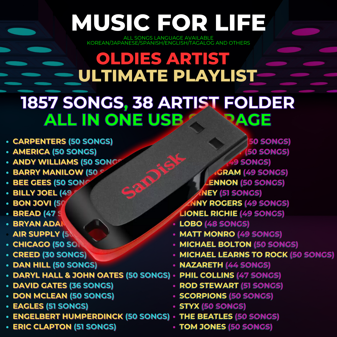 OLDIES MUSIC FOR LIFE COLLECTION | USB FLASHDRIVE | 320 KBPS QUALITY ...