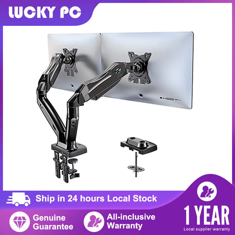 [Gas Spring Arm] NVISION Single Monitor Desk Stand Full Motion Swivel ...