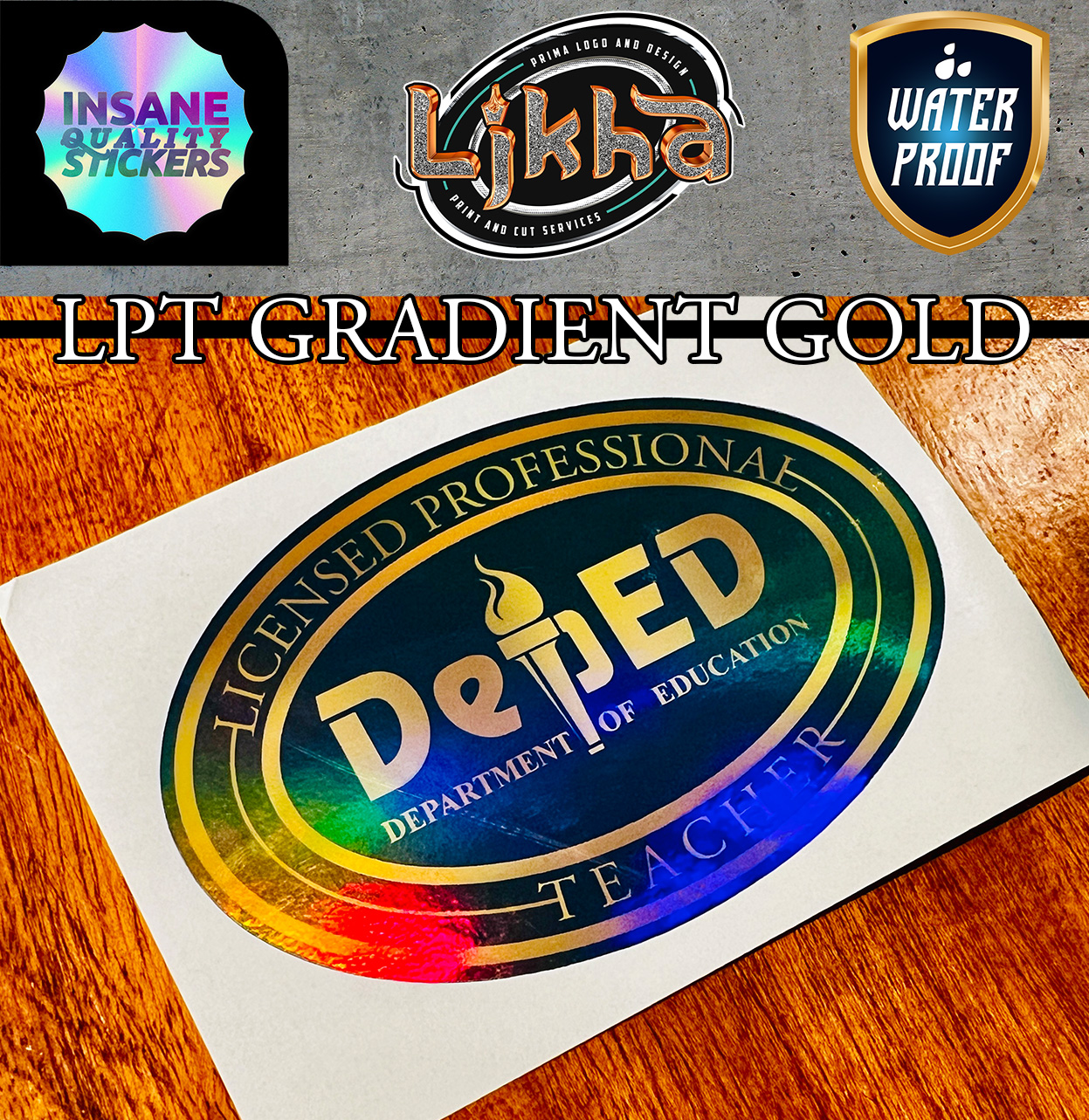 DEPED LOGO Sticker Reflectorized Waterproof for Motorcycle for Car ...