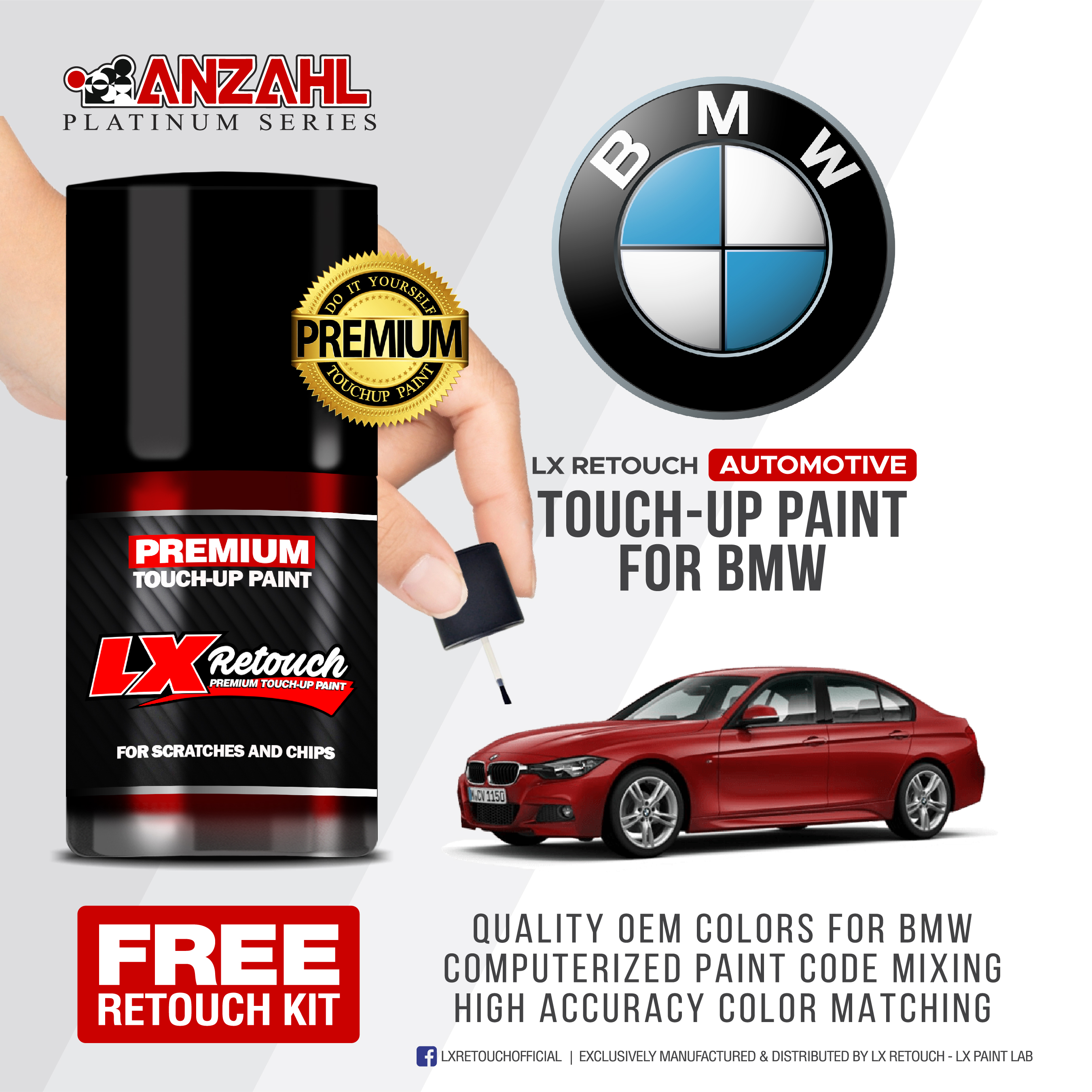 [BMW] PAINT REPAIR KIT CAR TOUCH UP PAINT FIX SCRATCH REMOVAL LX ...