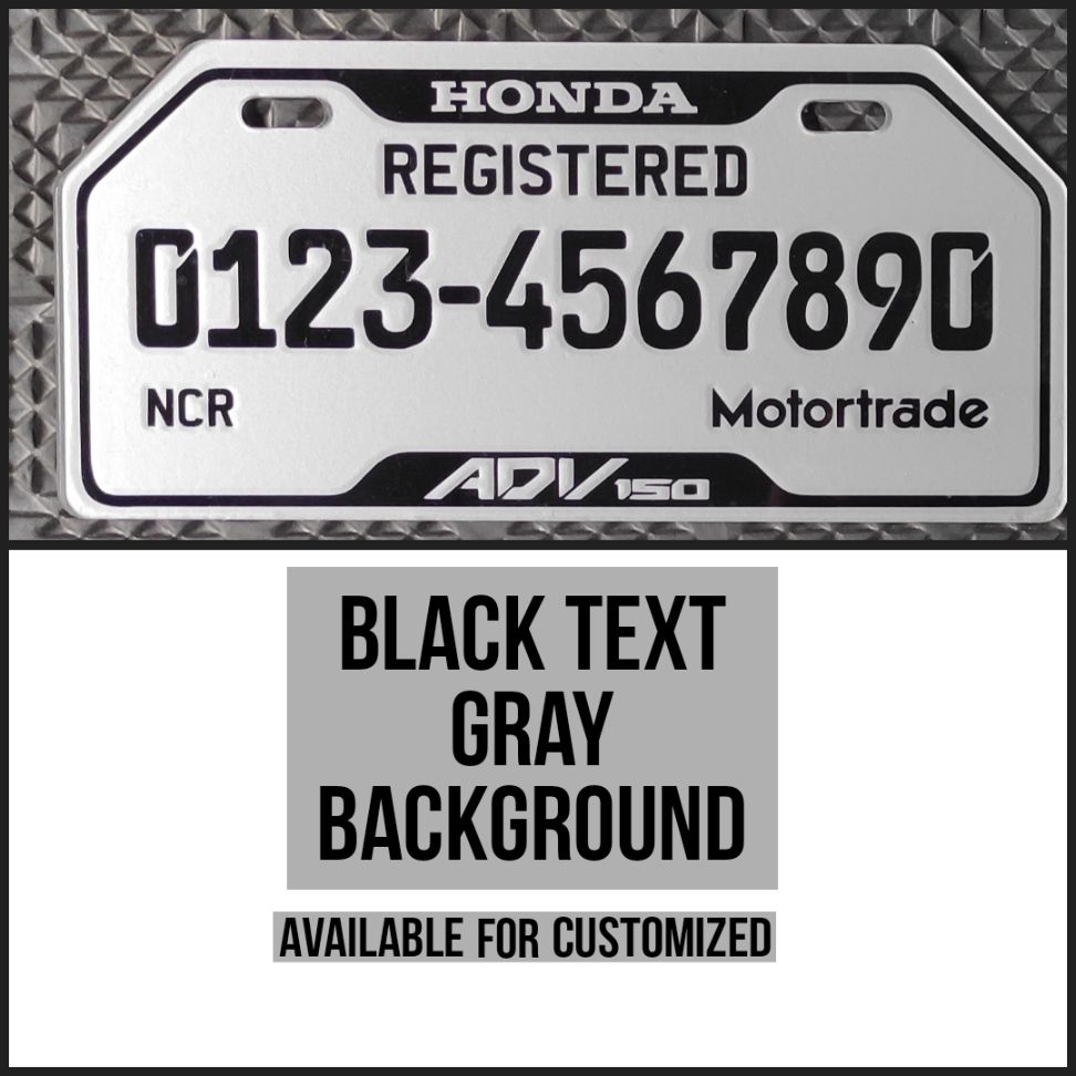 Motorcycle Customized Acrylic Plate Number Available All Design | Lazada PH