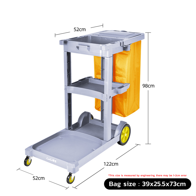 [COD+ Speedy Delivery] Cleaning Trolley Multi-function Cleaning Cart Linen Cart Shopping Mall ...
