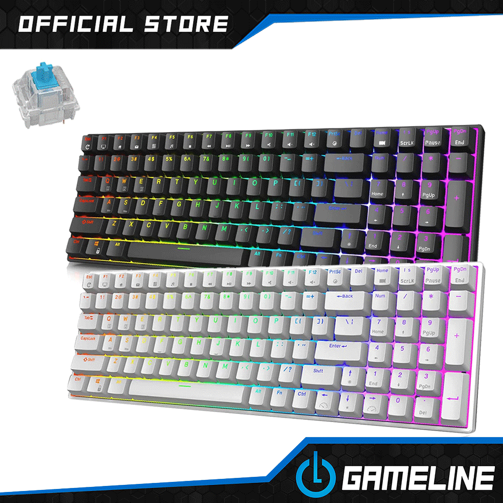 Royal Kludge RK RK100 RGB Mechanical Keyboard Hot Swappable | Lazada PH