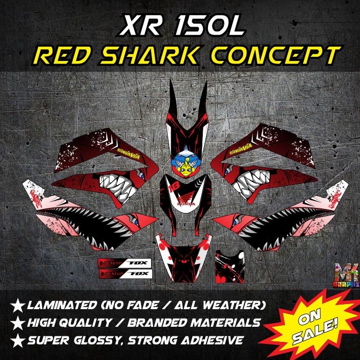 HONDA XR 150L FULL BODY DECALS STICKERS VINYL HIGH QUALITY PRINTED WITH ...