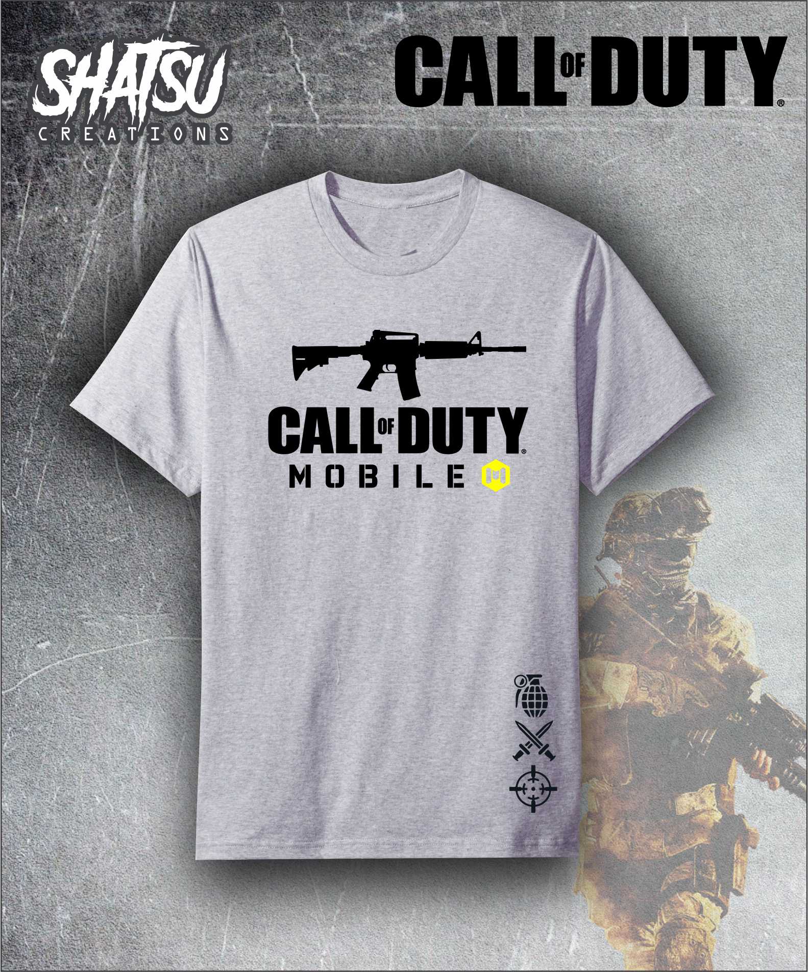 call of duty, call of duty mobile, war game, call of duty shirt | Lazada PH