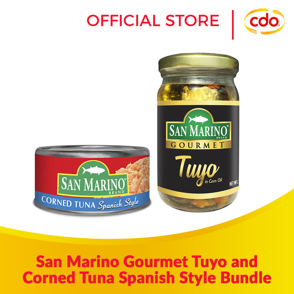 SAN MARINO Gourmet Tuyo 220g and Corned Tuna Spanish Style 180g Bundle | Lazada PH