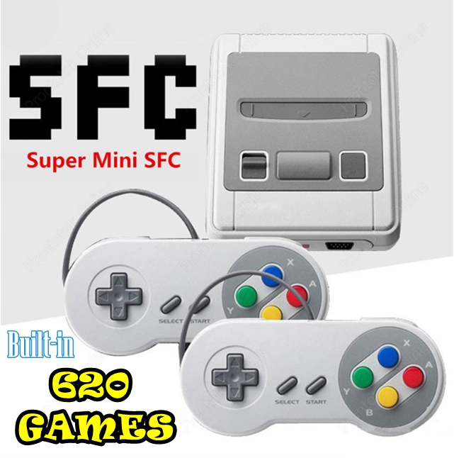 Super Mini SFC Original Classic Games Collection Built-in 620 Games ...