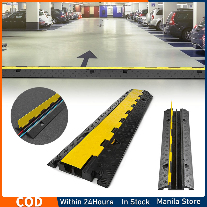 Rubber Cable Ramp Hose Cable Protector Ramp 2 Channels Black & Yellow ...