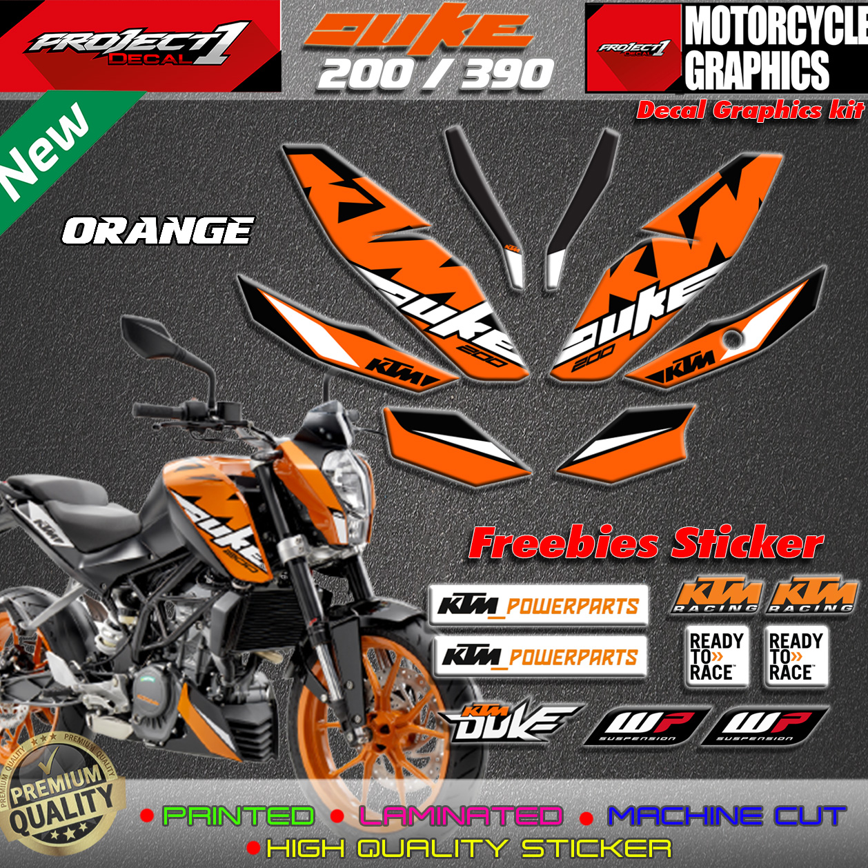 Ktm Duke 200/390 stock decals 2019 released with freebies | Lazada PH