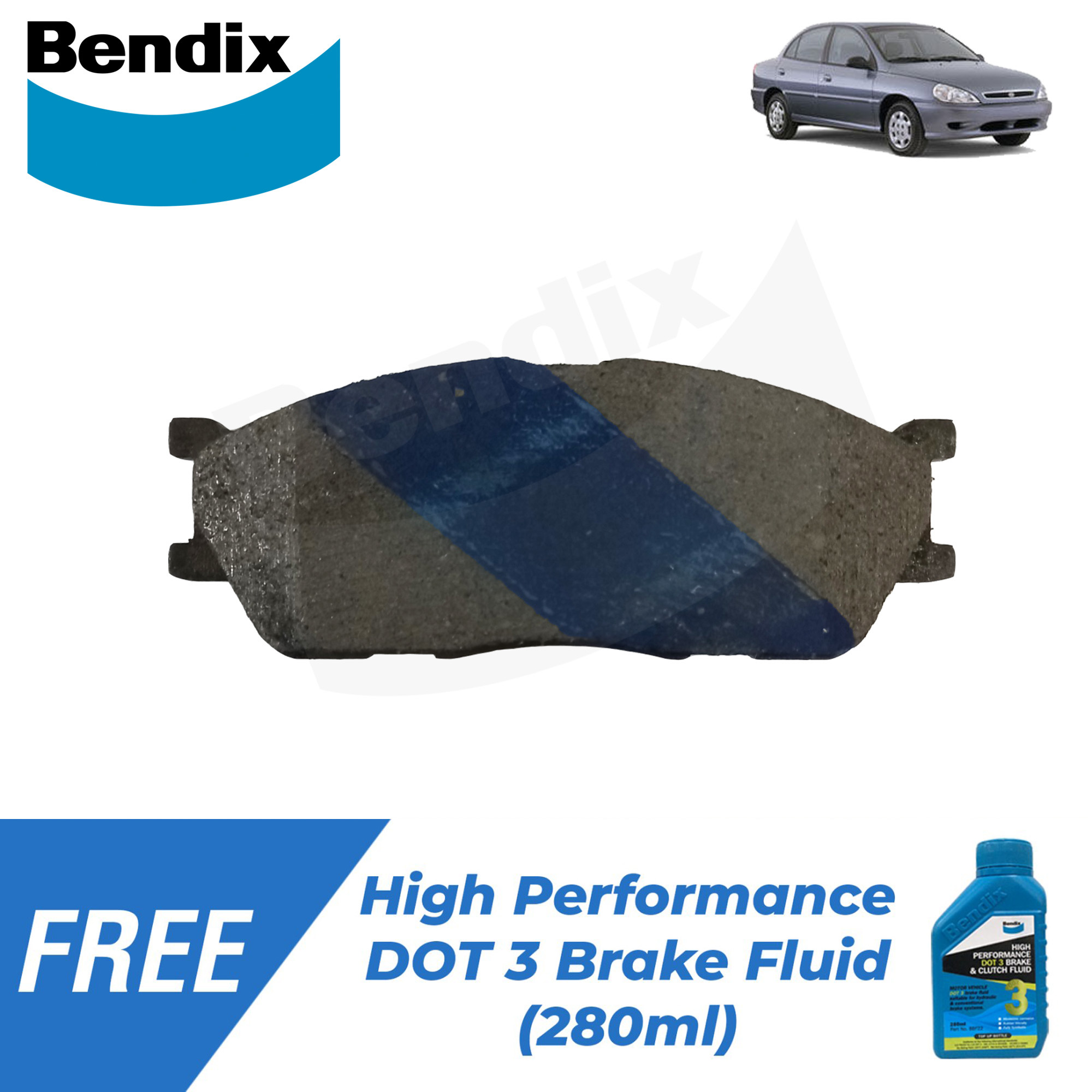 Bendix Brake Pads GCT DB1805 Front Set for Kia Rio 2002-2005 | Lazada PH