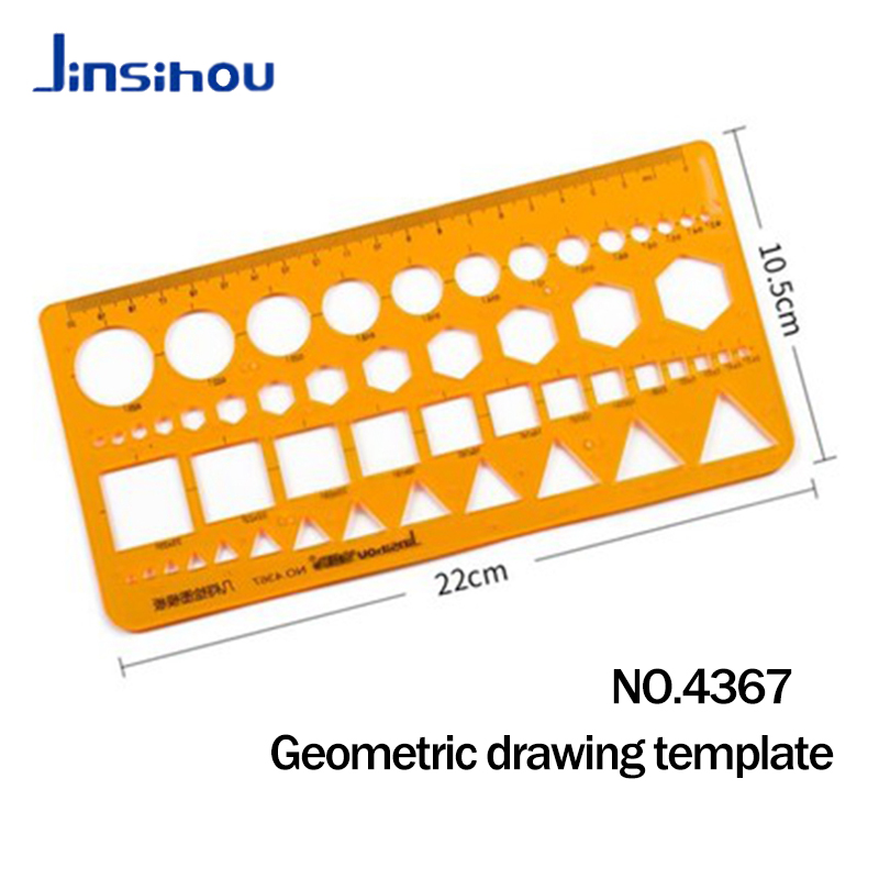 Jinsihou Plastic Drawing TemplateStencil Ruler K Resin Soft ...