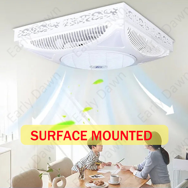 3-gear ceiling fan 60*60cm fixed ceiling fan Kitchen Ceiling Mounted ...