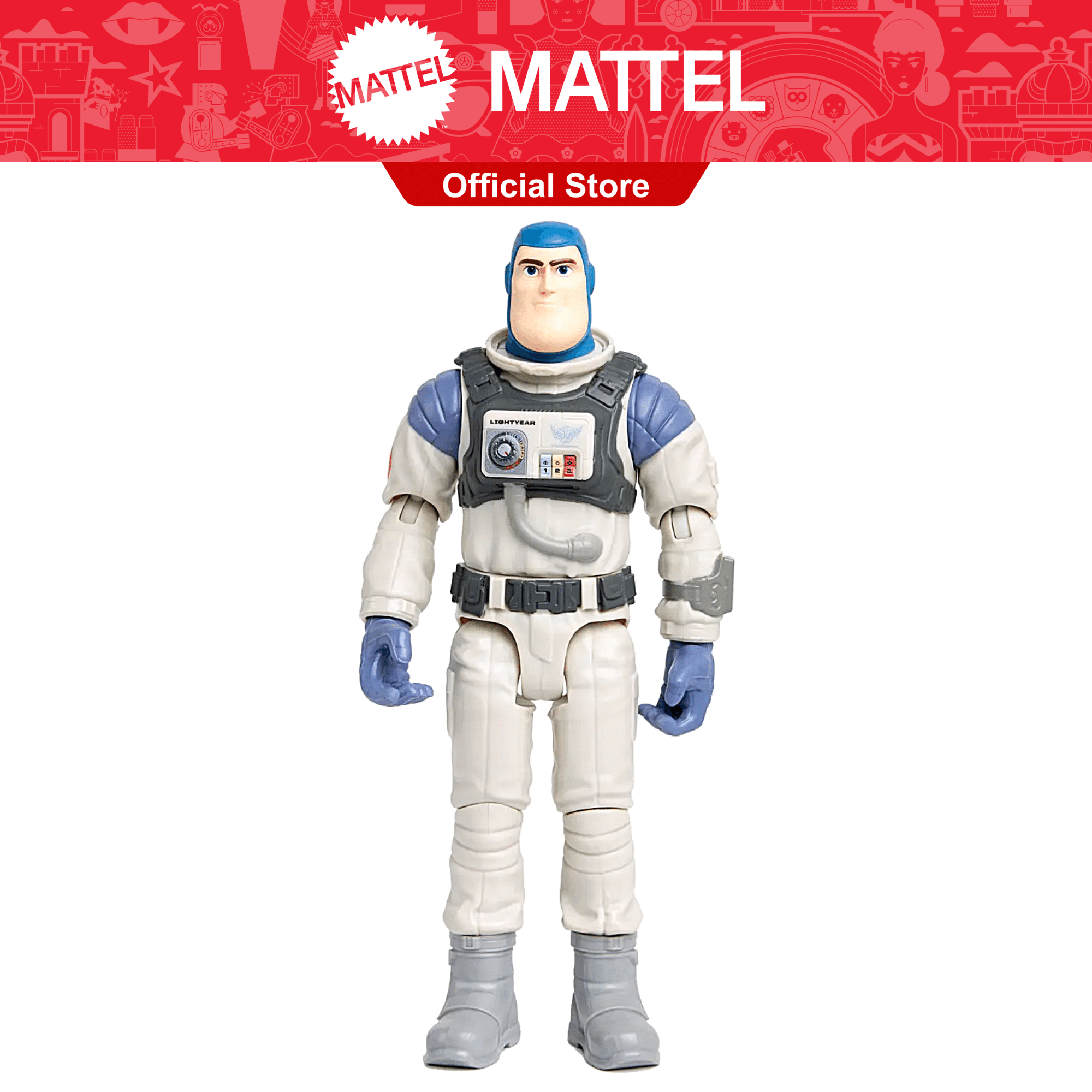 Disney Pixar Lightyear Basic 12 Inches Buzz Lightyear Action Figure ...