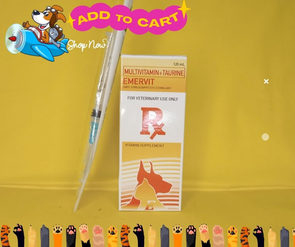 EMERVIT Multivitamins + Taurine 120 ml with Free Syringe | Lazada PH