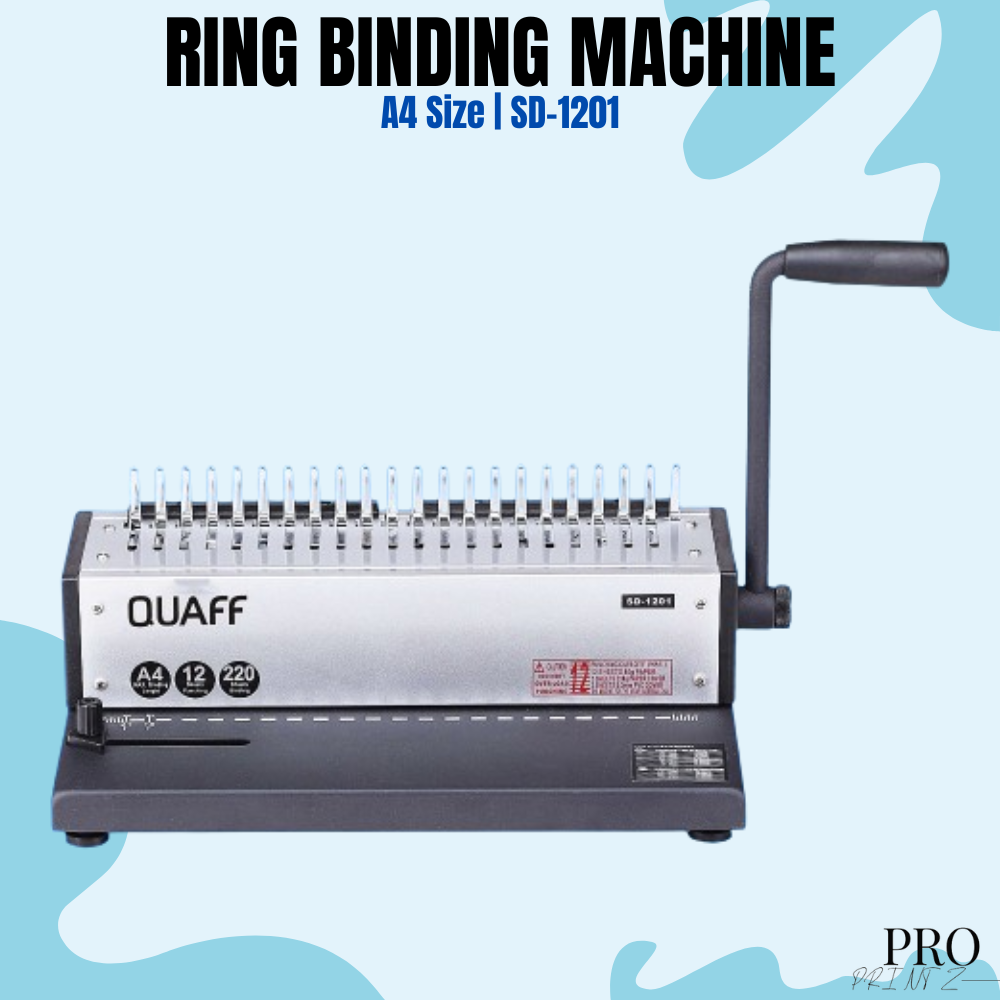 ProPRINTZ- QUAFF Ring Binding Machine A4 Size (SD-1201) | Lazada PH