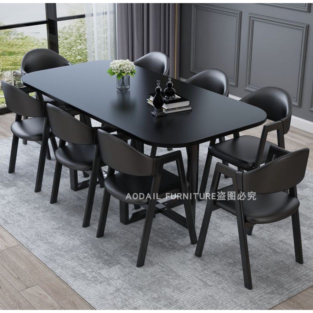 [Pre order] Regency 8 seater rectangle dining table set office table ...