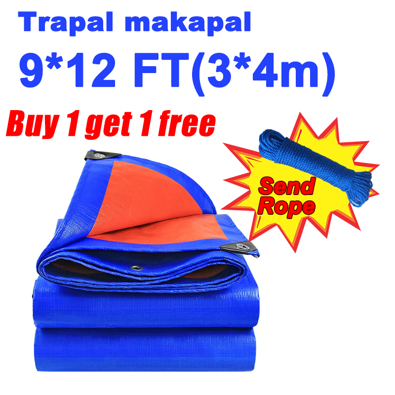 🔥buy 1 get 1🔥Trapal Waterproof Makapal Tent Cover Waterproof Tolda ...