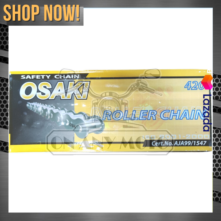 420-102L Osaki Motorcycle Chain (Black) [Made in Thailand] ON ANY MOTO ...