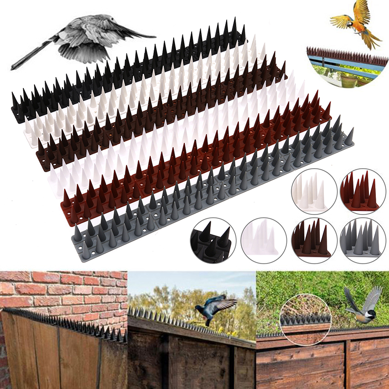 Cat Bird Repellent Spikes Outdoor Fence Security Plastic Deterrent ...