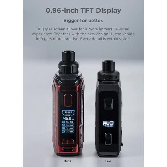 Geekvape Aegis Hero 2 Pod Kit 1400mAh Aegis Hero 2 Geekvape H45 Pod Mod ...